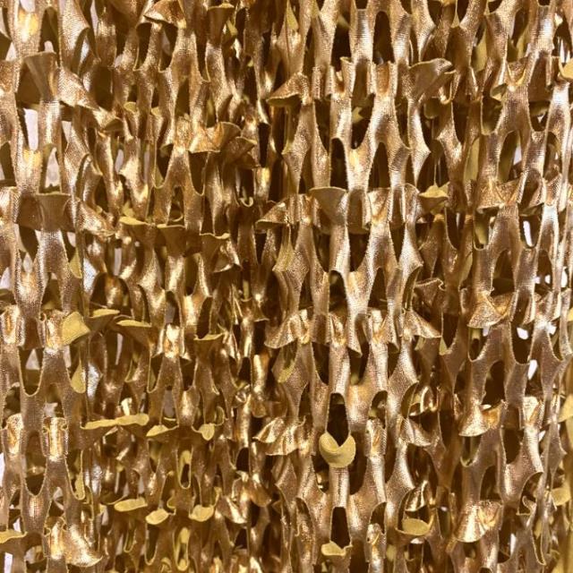 12'X9' Gold Laser Cut Foil Drape Panel - Fringe Curtain – River City Sales