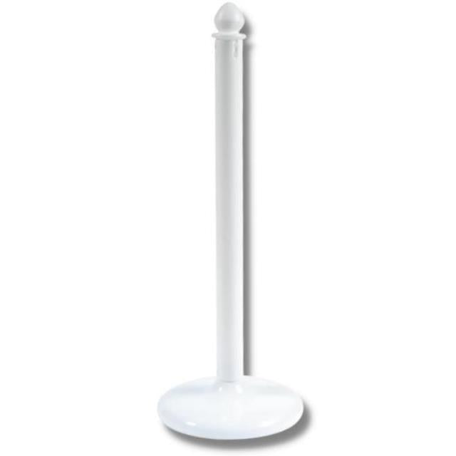 White Plastic Stanchion - Stanchions & Crowd Control – River City Sales