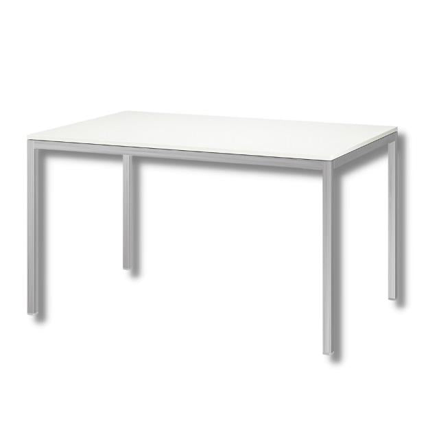 White Acrylic Table w/ Chrome Legs - Tables – River City Sales